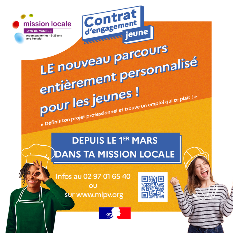 Le CEJ, Contrat d’engagement jeune - Saint-Gildas-de-Rhuys